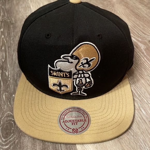 Mitchell & Ness | Accessories | New Adjustable Fit Black And ...